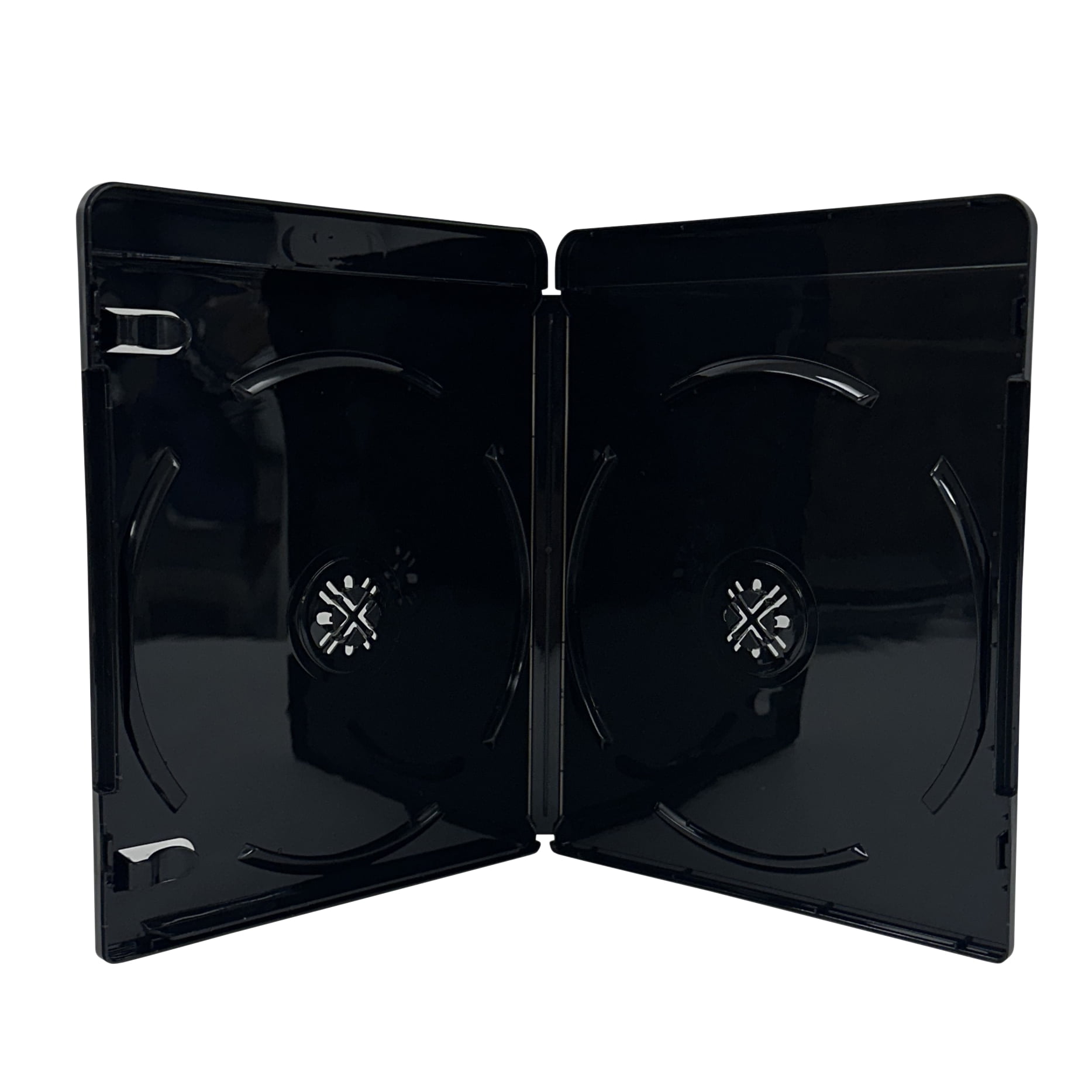 CheckOutStore 10 Premium Glossy Black 4K Blu-Ray Double Cases 11MM - Walmart.com