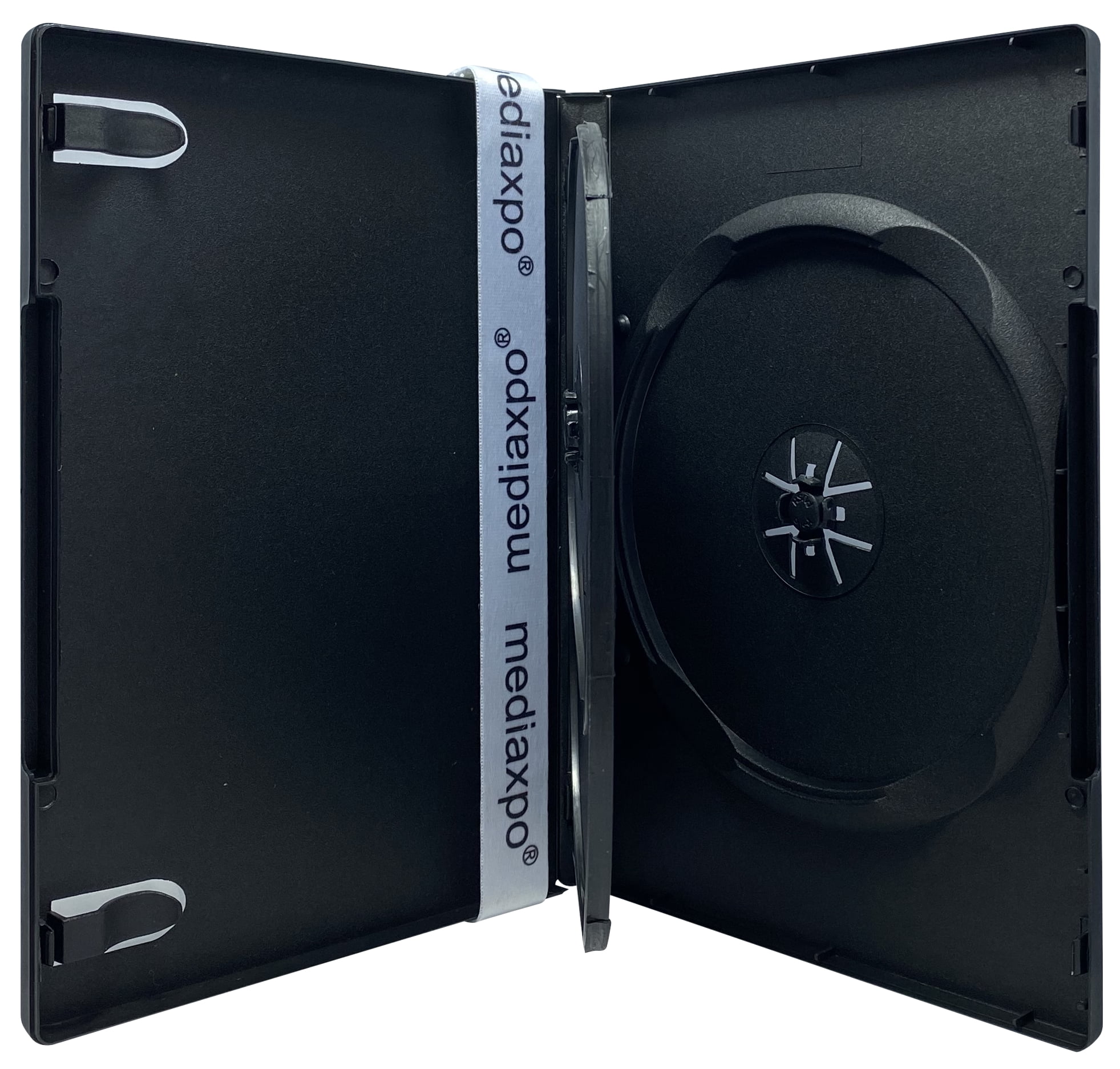 CheckOutStore 10 Standard Black Triple 3 Disc DVD Cases - Walmart.com