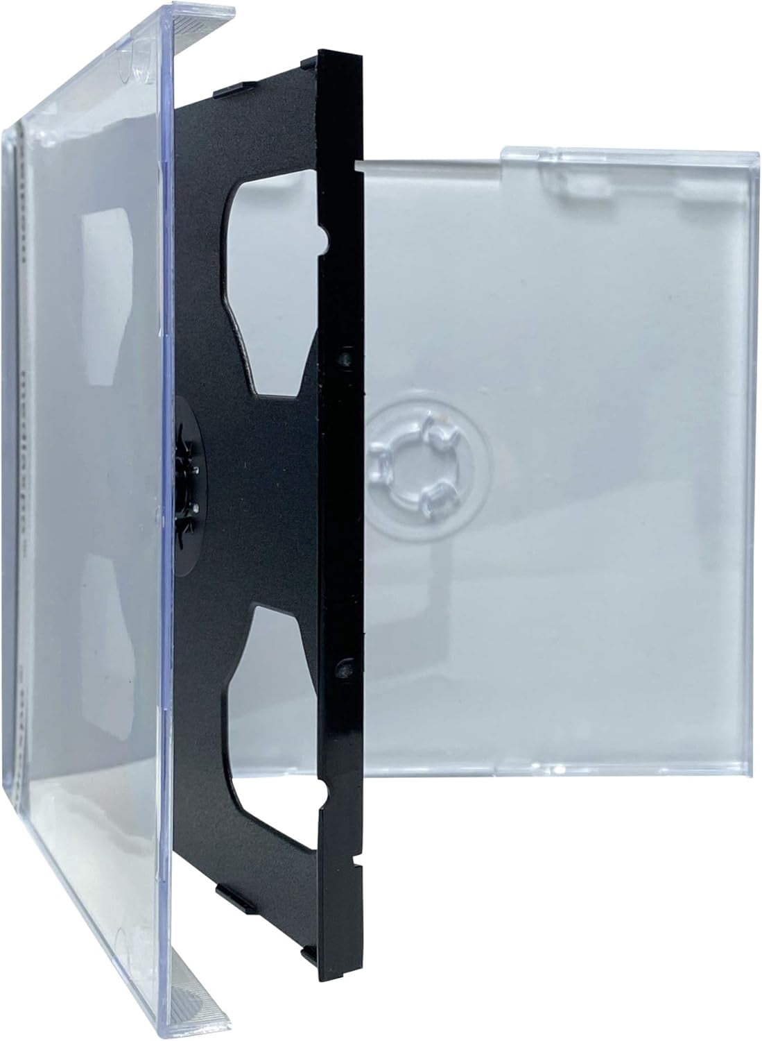 CheckOutStore 10 Standard Black Triple 3 Disc CD Jewel Case - Walmart.com
