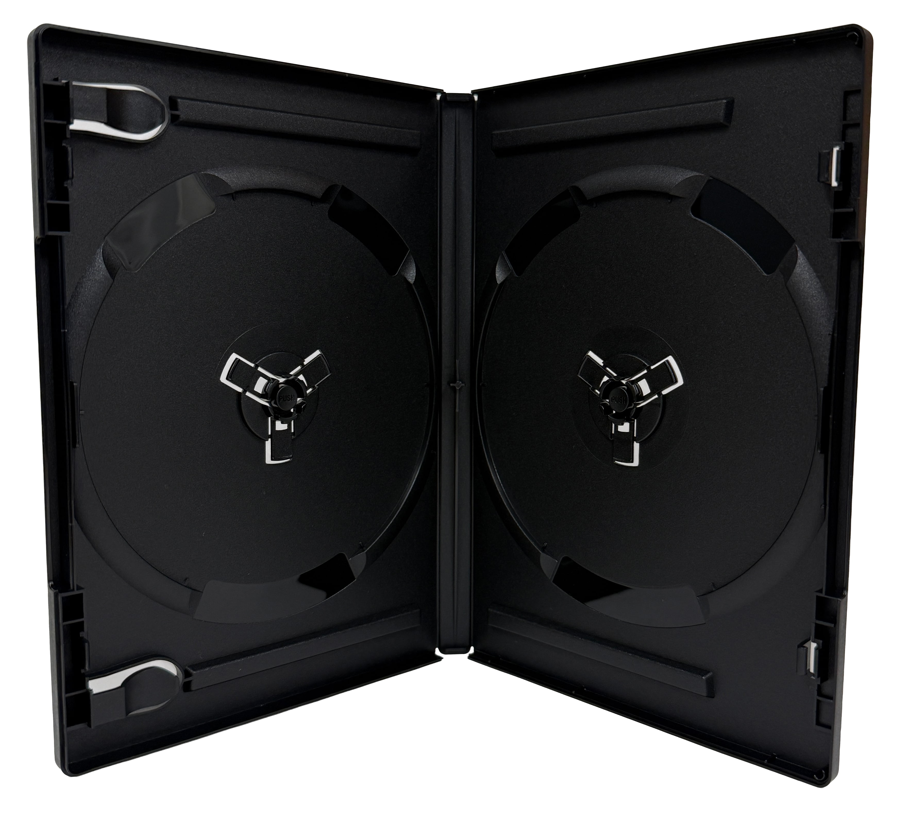 CheckOutStore 10 ULTRA Premium Standard Black Double DVD Cases 14MM 70g ...