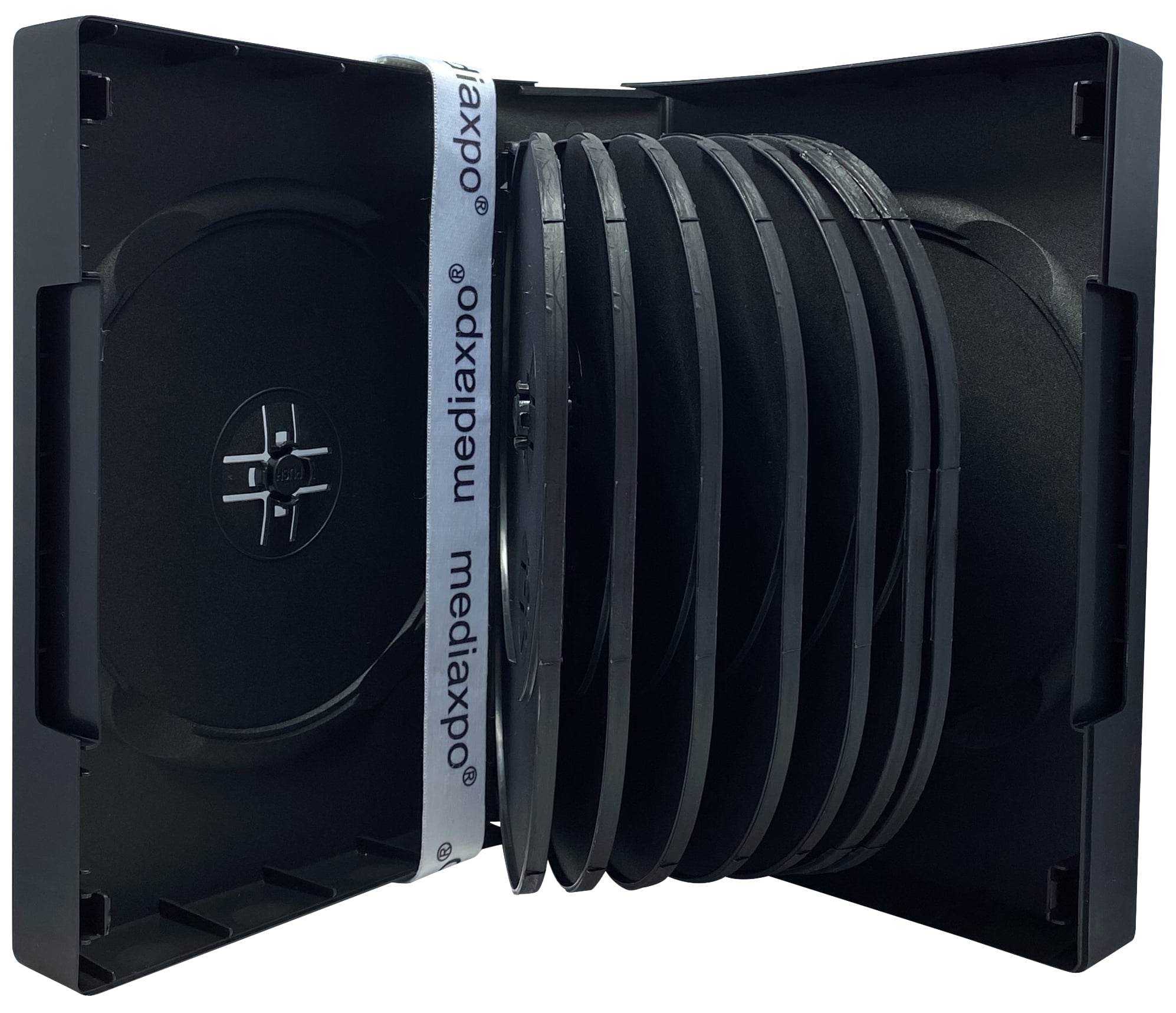 CheckOutStore 100 Black 16 Disc DVD Cases: Electronics - Walmart.com