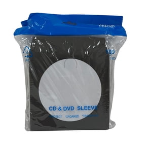 CheckOutStore 300 Black CD/DVD Half Sheet Storage 3-Ring Binder Filing ...