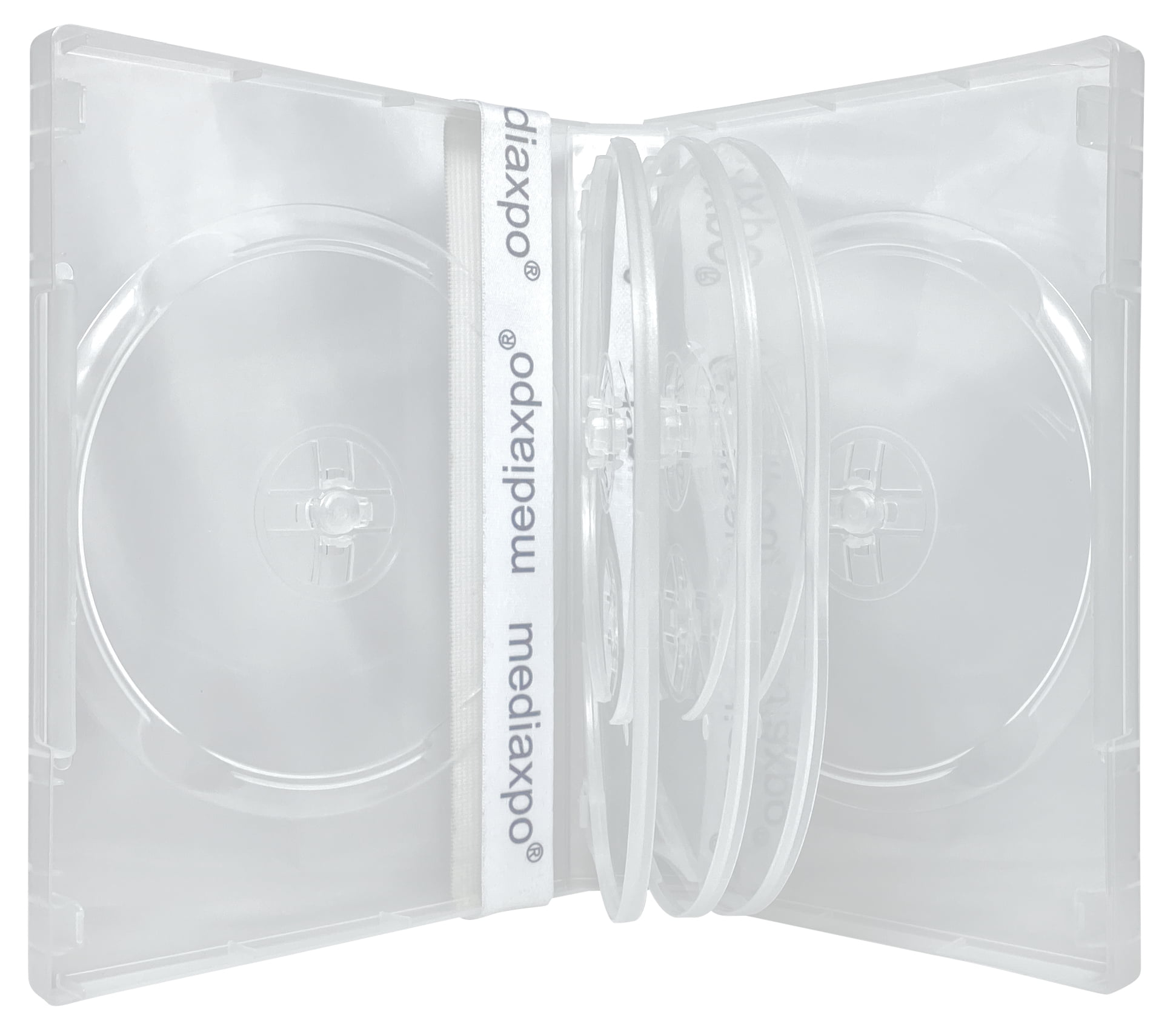 CheckOutStore 100 Clear 8 Disc DVD Cases - Walmart.com