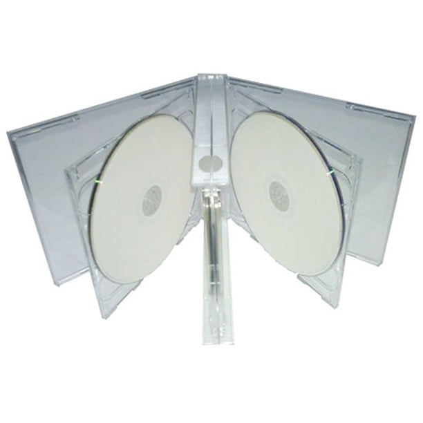 CheckOutStore 100 Clear Quintuple 5 Disc CD Jewel Case - Walmart ...