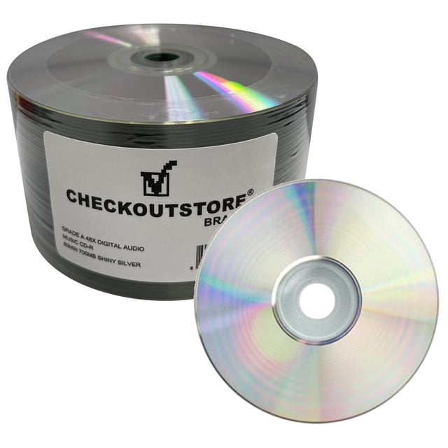 CheckOutStore 100 Grade A 48x Digital Audio Music CD-R 80min 700MB ...