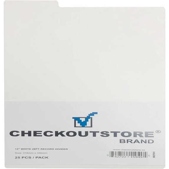 CheckOutStore 100 Premium Plastic Record Dividers to Organize Vinyl ...