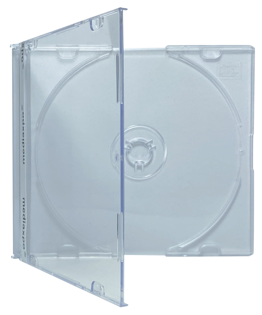 Checkoutstore Slim Clear CD Jewel Cases, 100 Pack, Polystyrene, 5.2mm ...