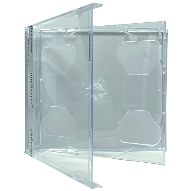 CheckOutStore 100 Standard Clear Smart Tray Double CD Jewel Case ...