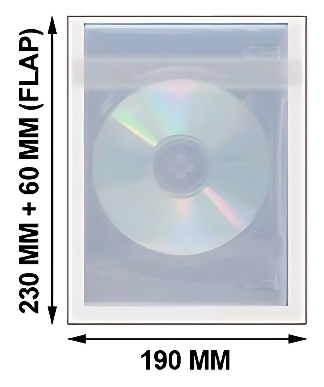 CheckOutStore 1000 OPP Plastic Wrap Bag for 16 Disc DVD Case 51mm ...