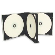 CheckOutStore 100 Standard Black Quad 4 Disc DVD Cases - Walmart.com