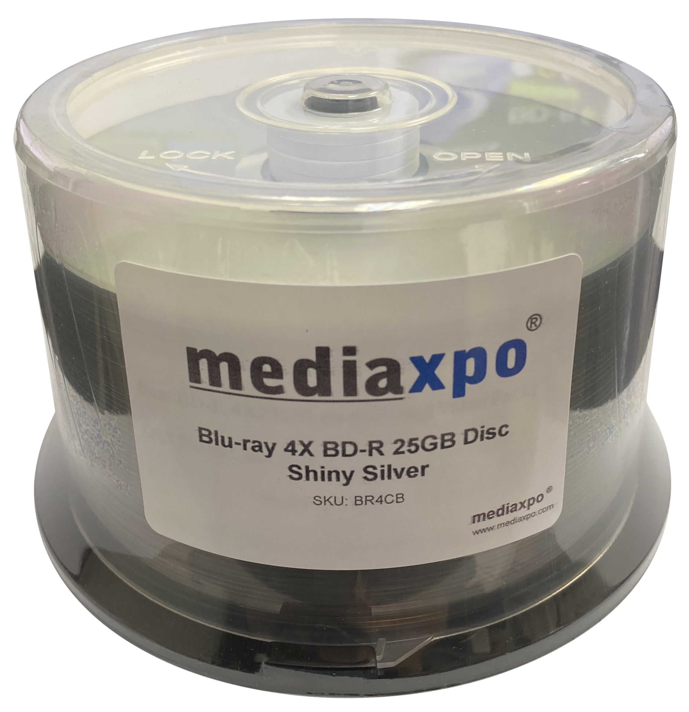 CheckOutStore 200 Grade A Blu-ray 4X BD-R 25GB Disc Shiny Silver ...