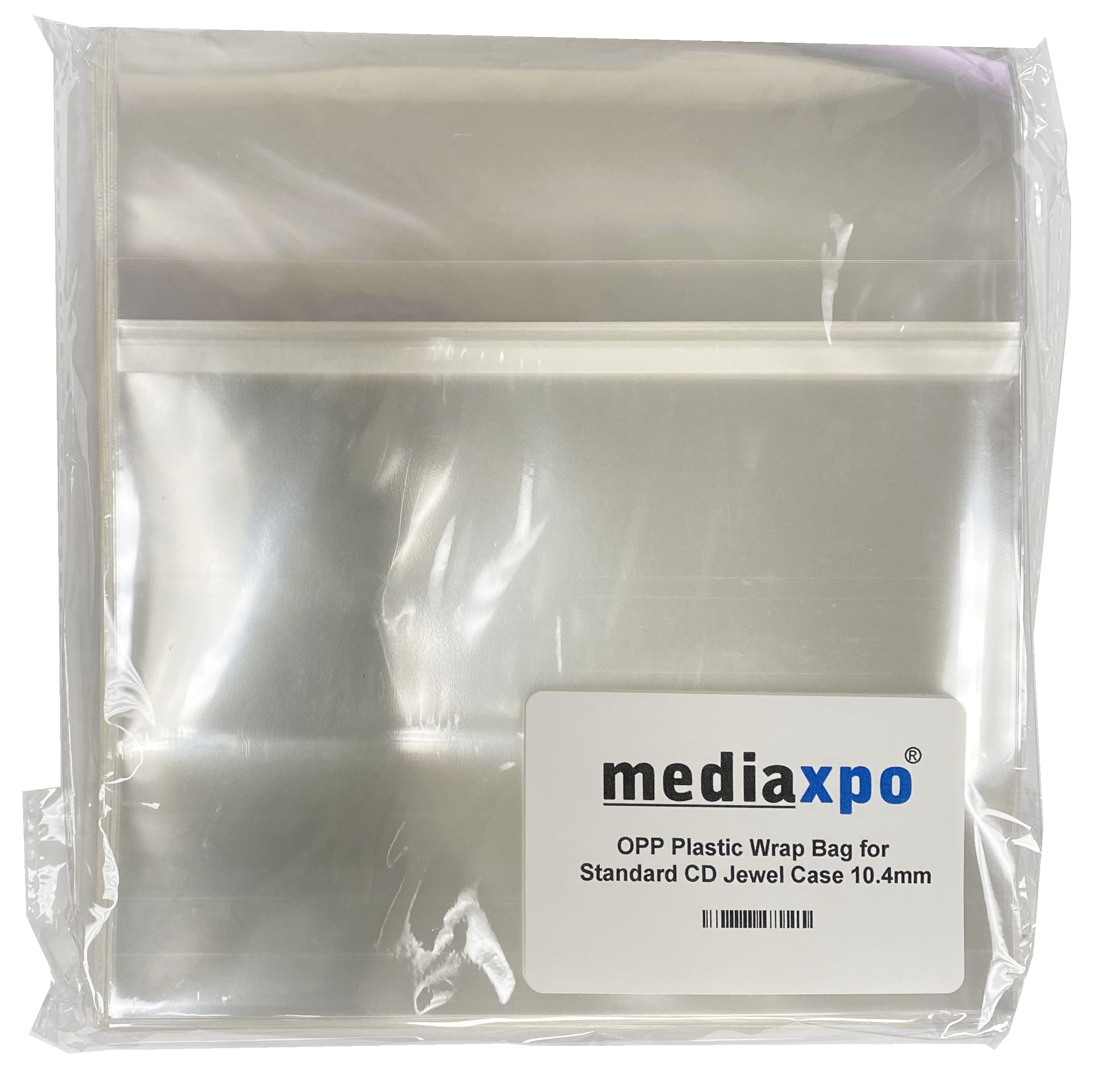 CheckOutStore 200 OPP Plastic Wrap Bag for Standard CD Jewel Case 10 ...