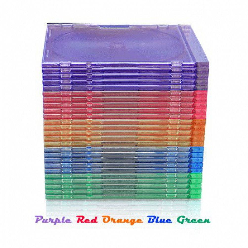 CheckOutStore 200 SLIM ASSORTED Color CD Jewel Cases - Walmart.com