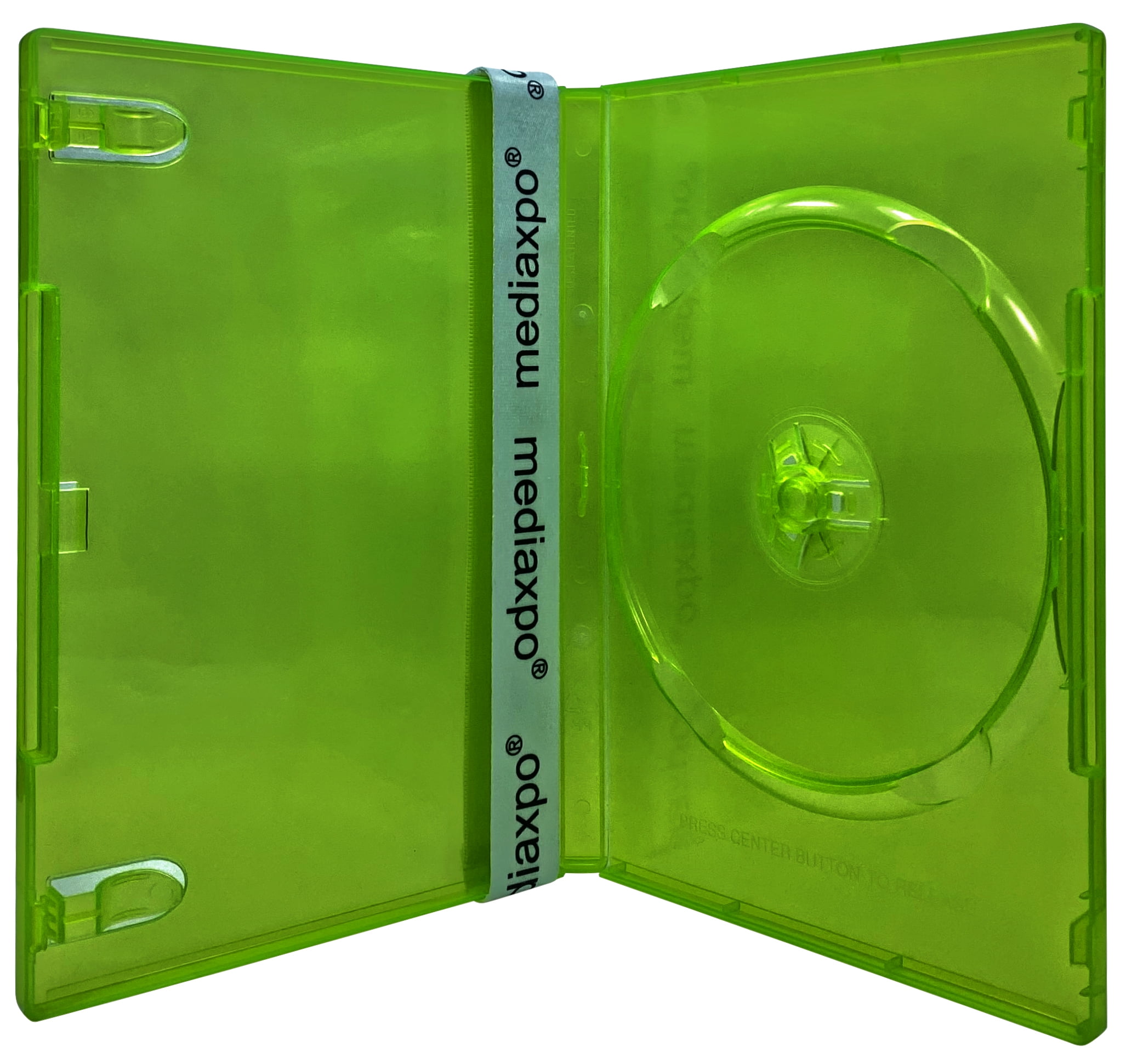 CheckOutStore 200 Standard Clear Dark Green Color Single DVD Cases ...