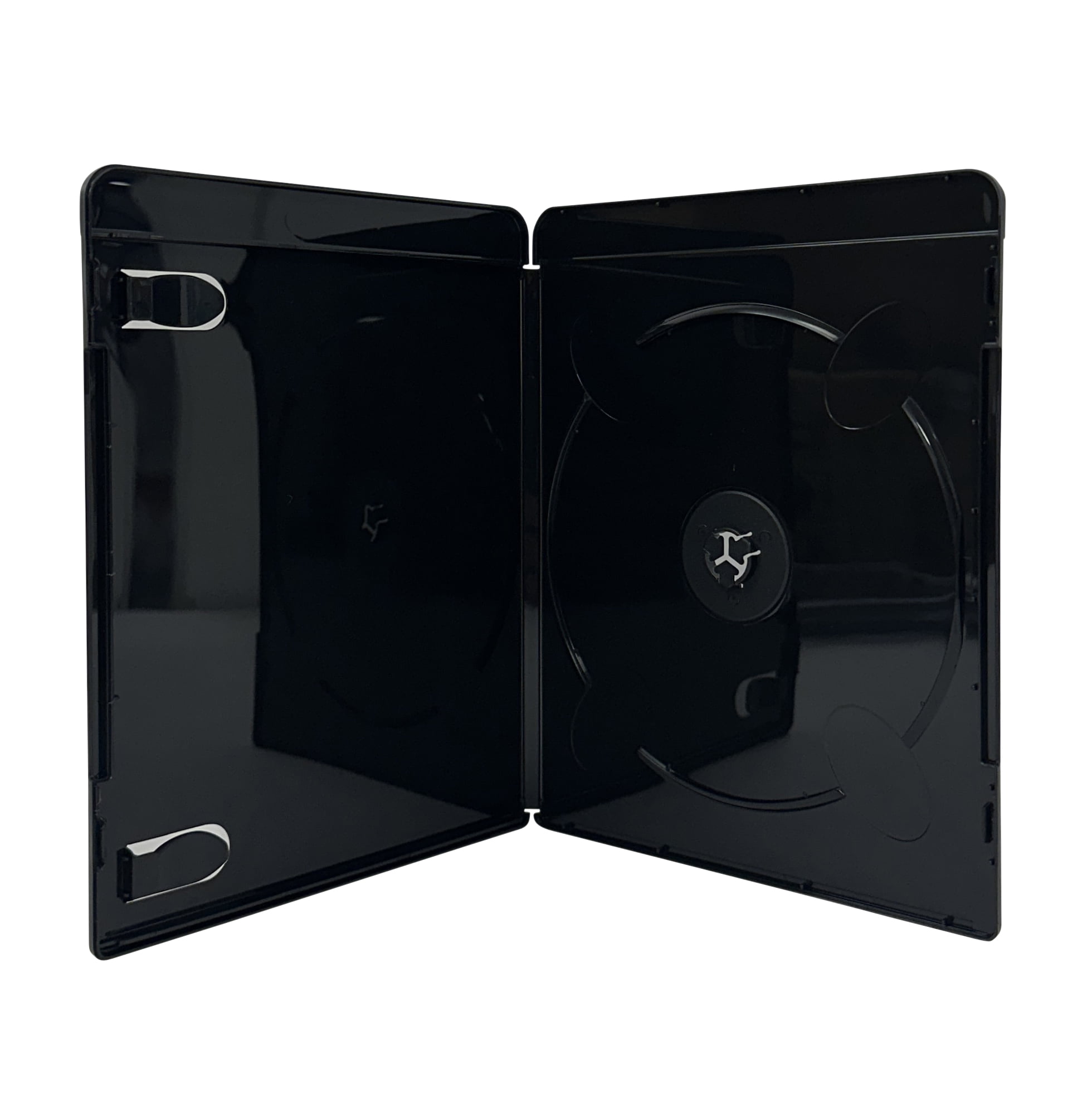 CheckOutStore 25 Premium Slim Glossy Black 4K Blu-Ray Single Cases 7MM ...