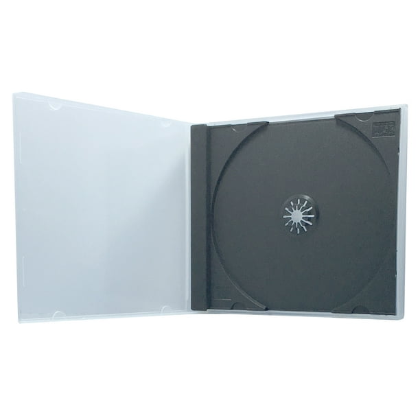 CheckOutStore 25 Standard Black Single VCD PP Poly Cases 10.4MM - Walmart Business Supplies