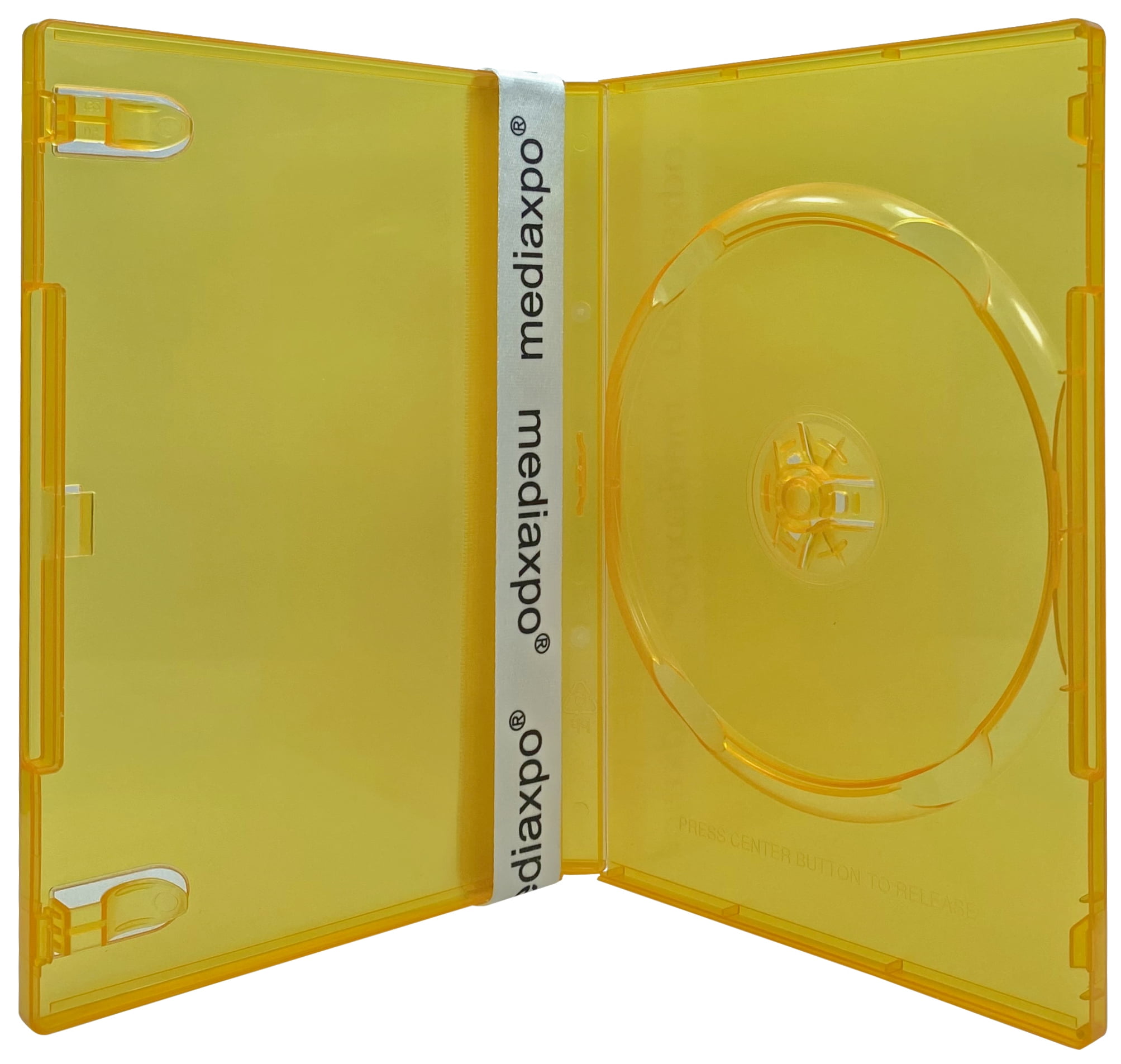 CheckOutStore 25 Standard Clear Orange Color Single DVD Cases - Walmart.com