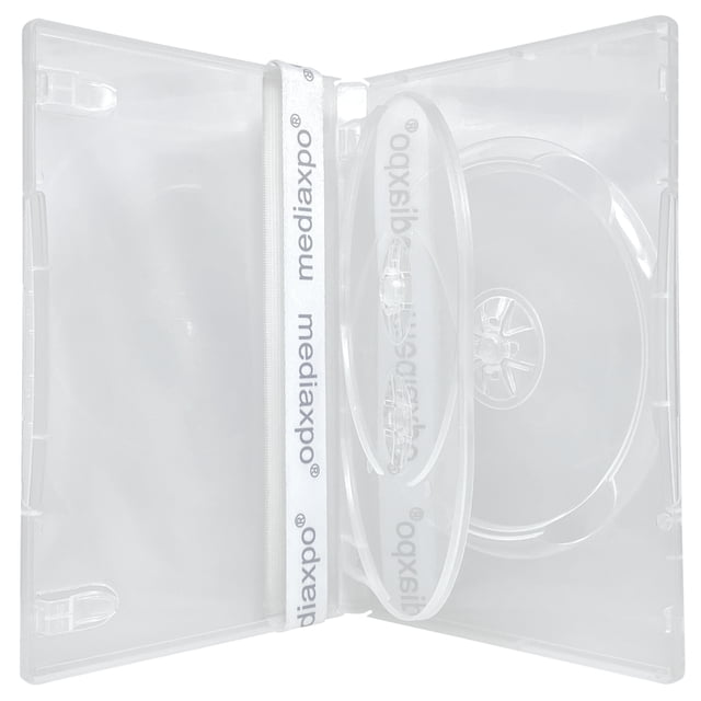 CheckOutStore 25 Standard Clear Triple 3 Disc DVD Cases - Walmart ...