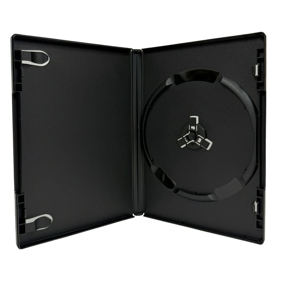 CheckOutStore 25 ULTRA Premium Standard Black Single DVD Cases 14MM 90g - Walmart.com