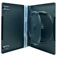 CheckOutStore 100 Standard Black Quad 4 Disc DVD Cases - Walmart.com