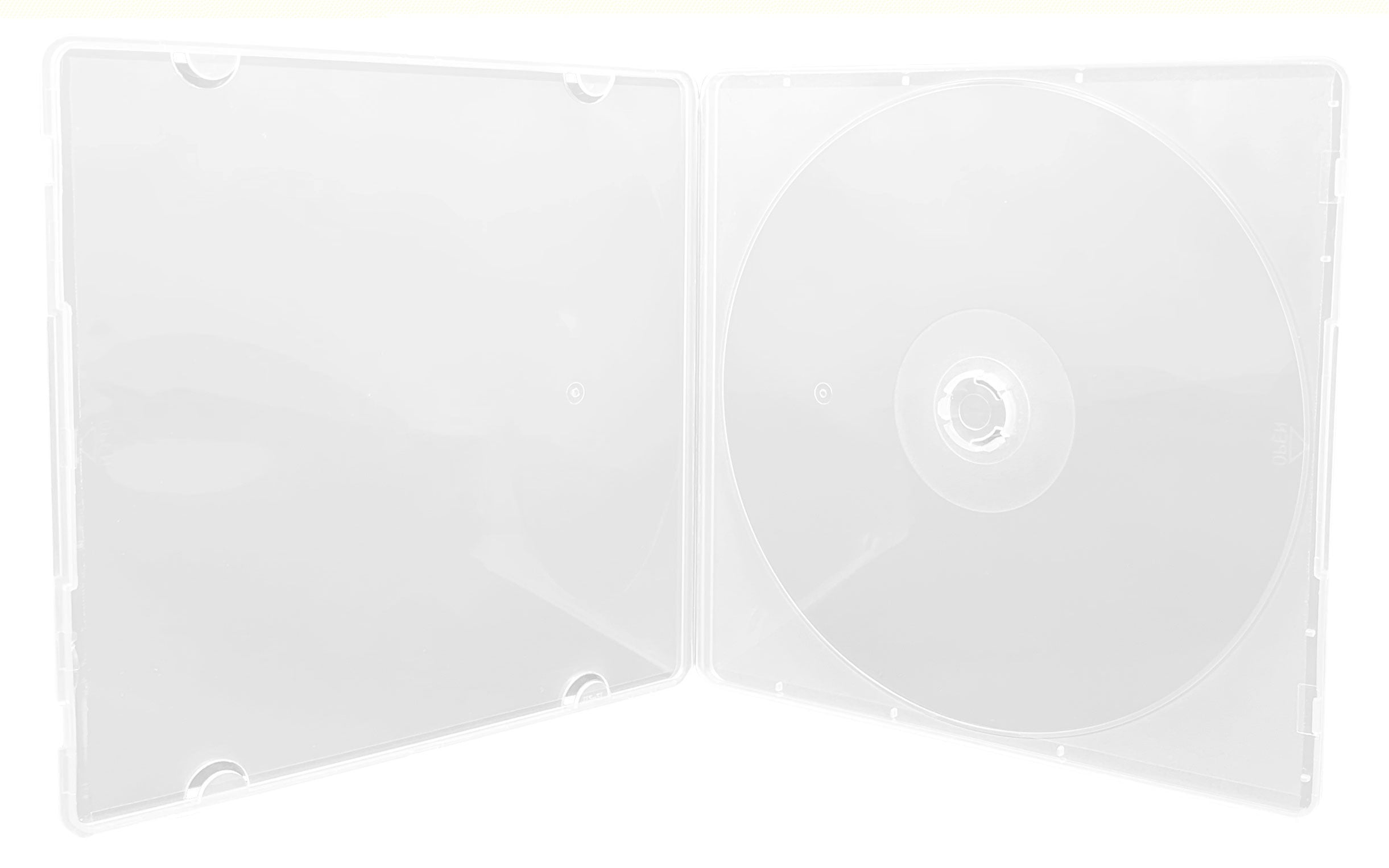 CheckOutStore 400 Slim Clear Single VCD PP Poly Cases 5MM with Plastic ...