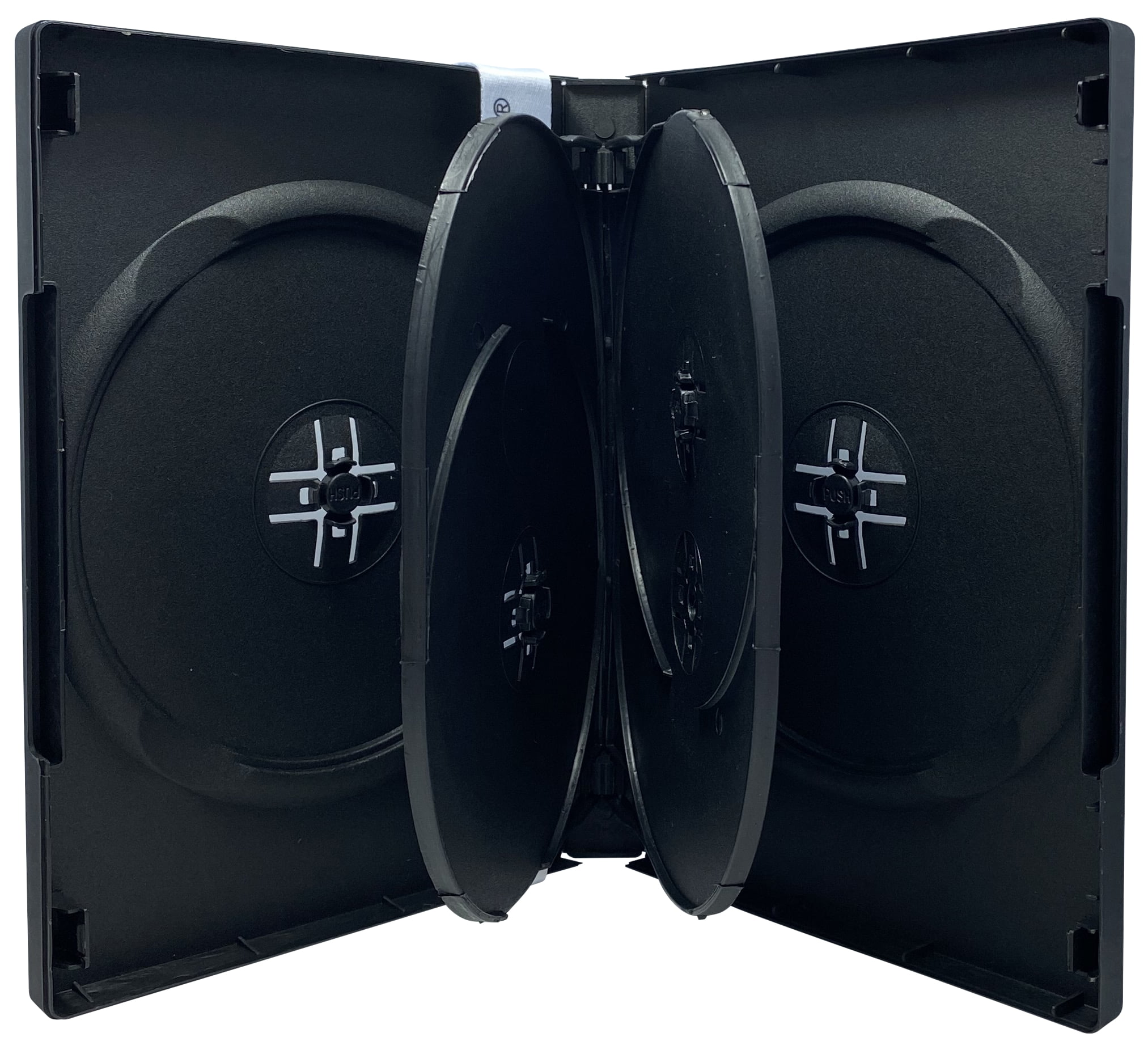 CheckOutStore 50 Black 6 Disc DVD Cases - Walmart.com
