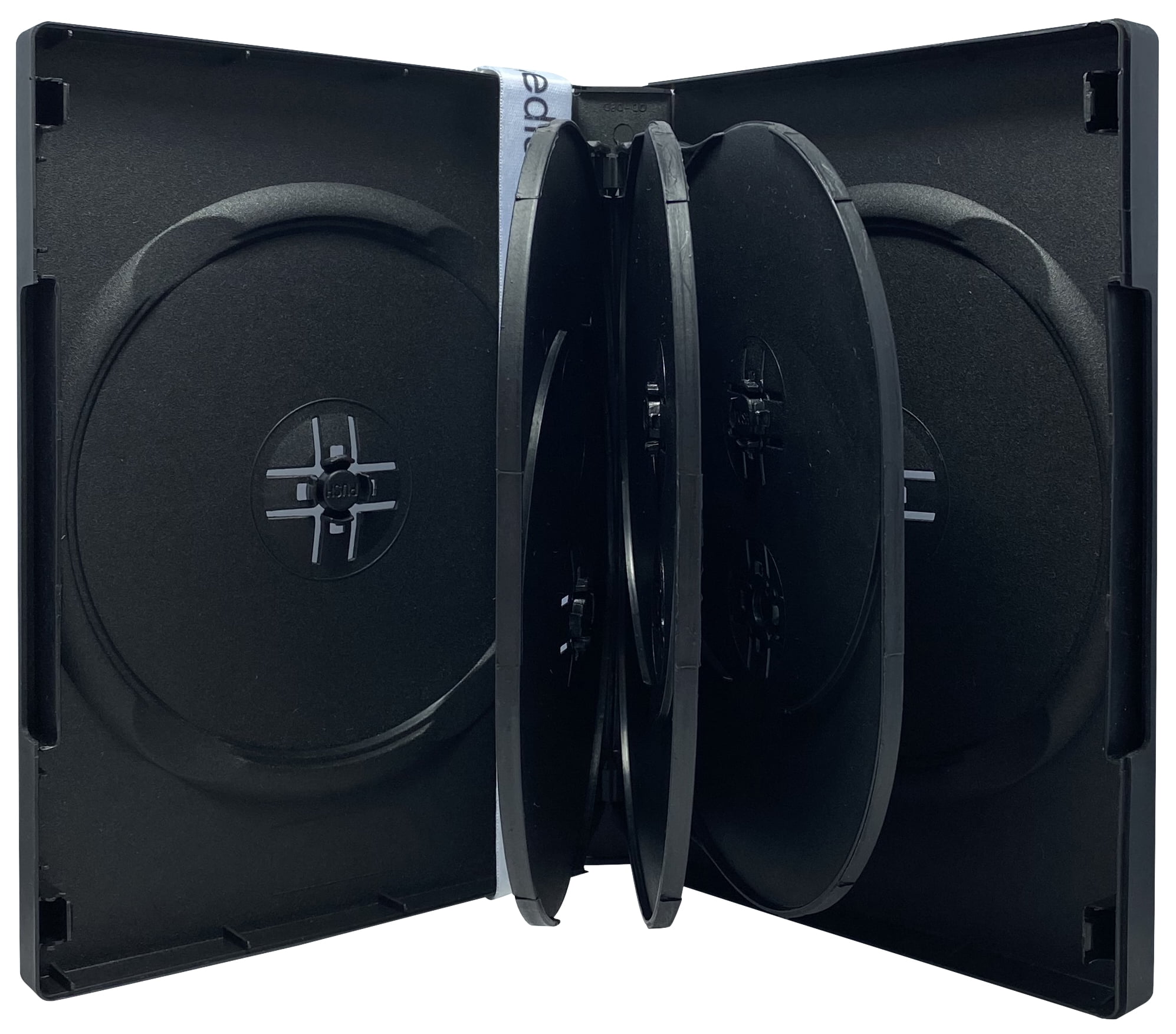 CheckOutStore 50 Black 8 Disc DVD Cases: Electronics - Walmart.com