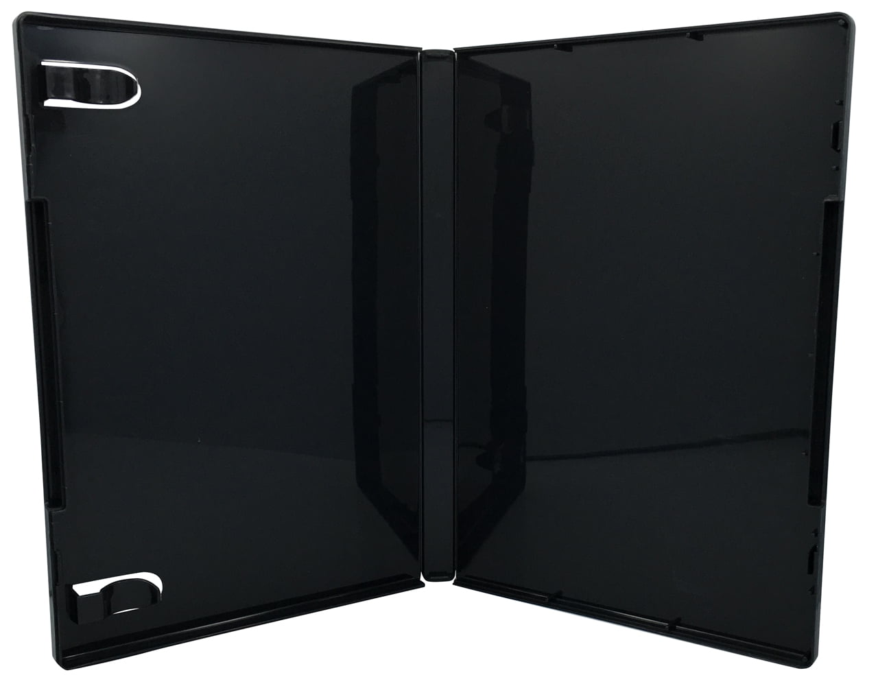 CheckOutStore 50 Black Glossy Storage Cases 14mm for Rubber Stamps (No ...