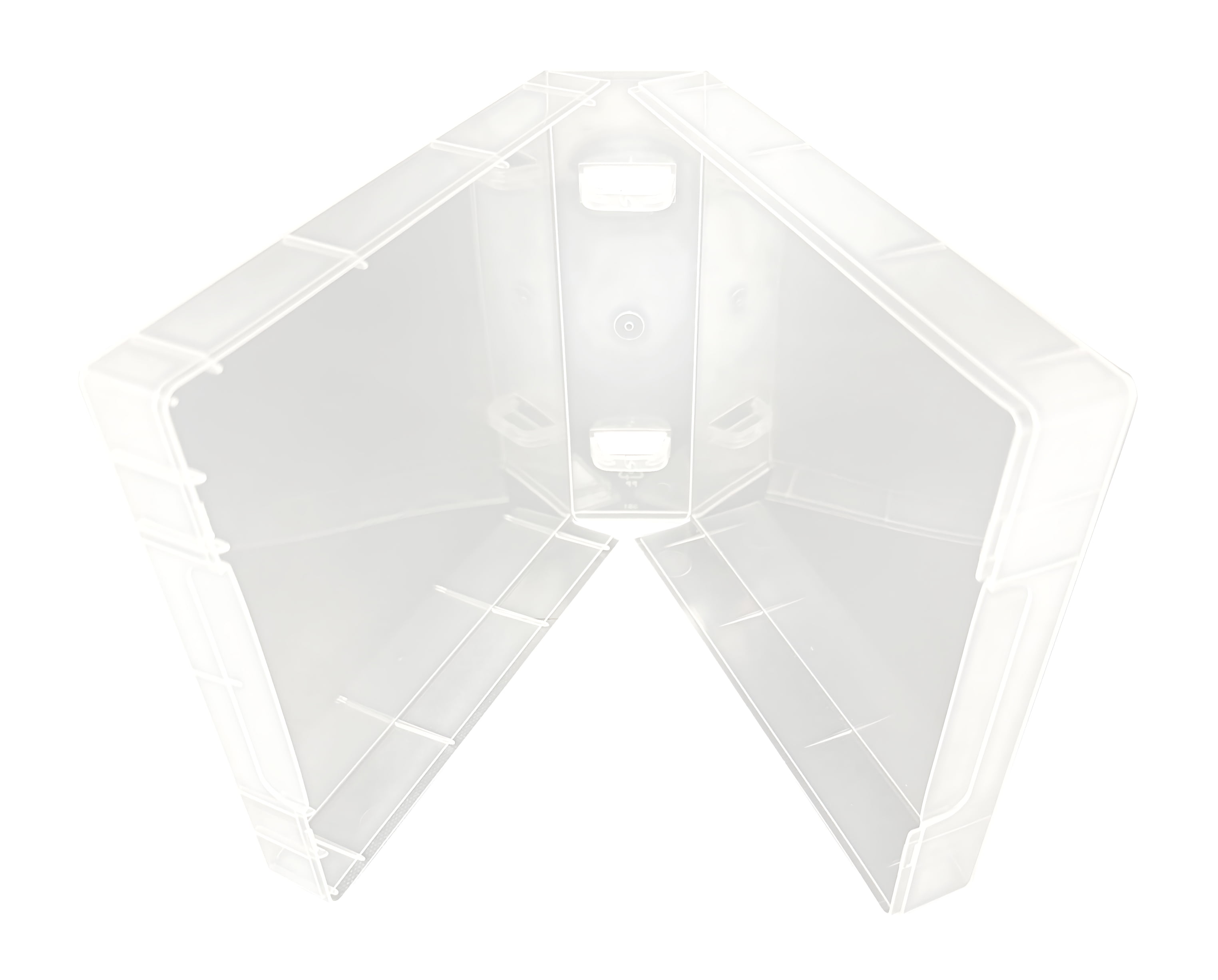 CheckOutStore 50 Clear Storage Square Cases 40mm for Wood Mounted ...