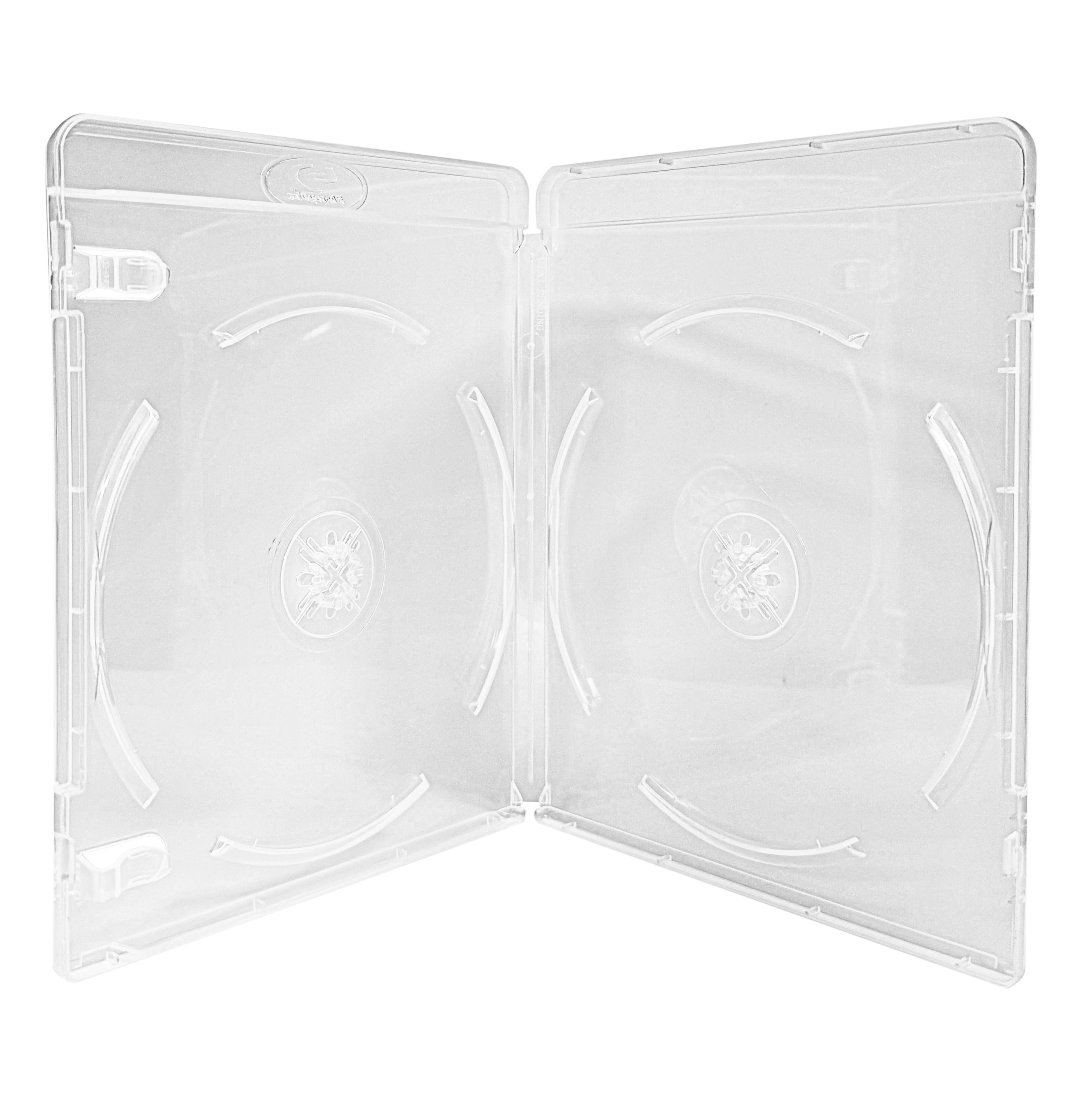 CheckOutStore 50 Premium Clear Blu-Ray Double Cases 11MM - Walmart.com