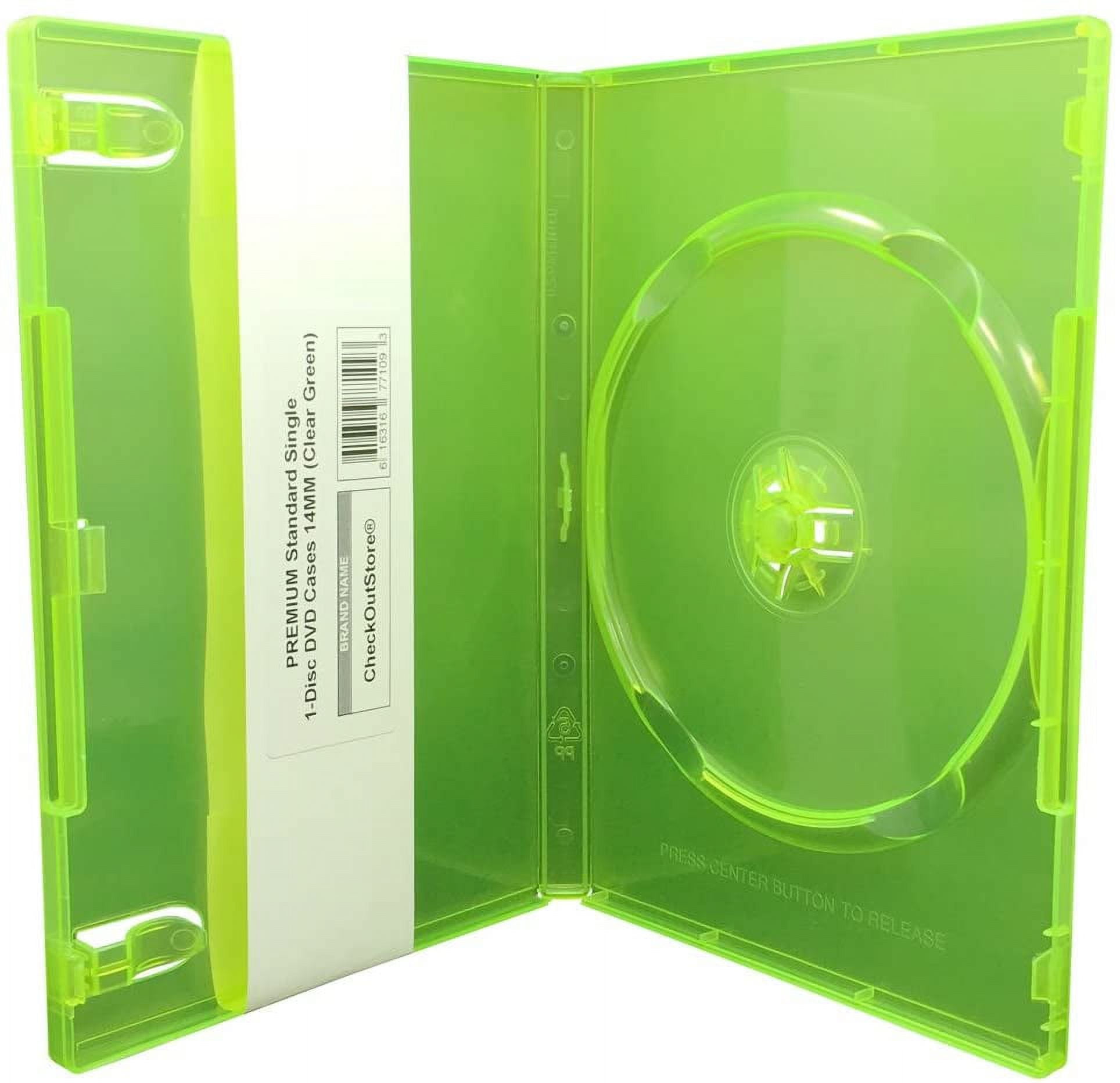 CheckOutStore (50) Premium Standard Single 1-Disc DVD Cases 14mm (Clear ...