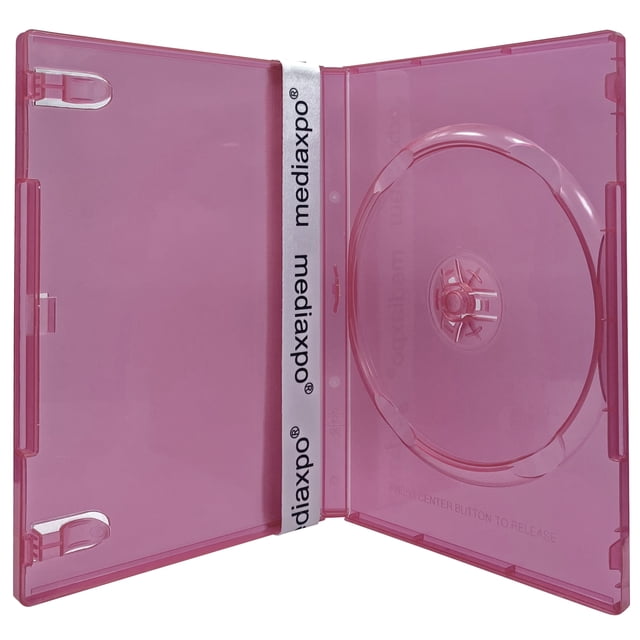 CheckOutStore 50 Standard Clear Red Color Single DVD Cases - Walmart ...