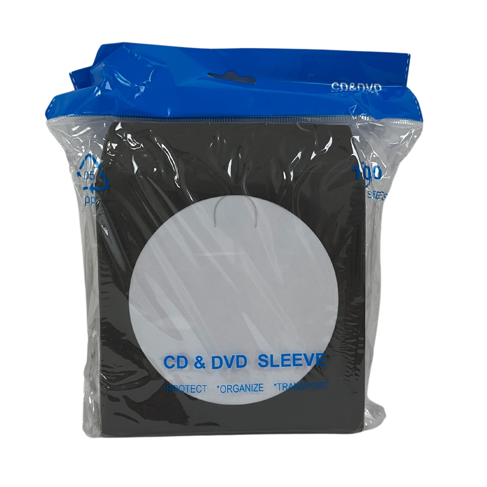 CheckOutStore 5000 Black Paper CD Sleeves with Window & Flap - Walmart.com