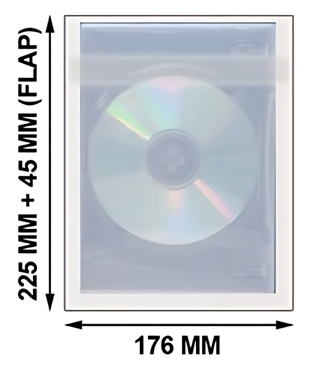CheckOutStore 5000 OPP Plastic Wrap Bag for 12 Disc DVD Case 39mm ...