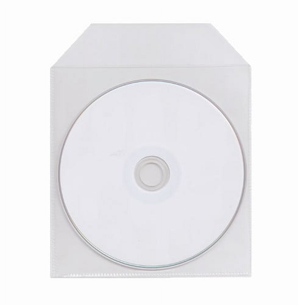 CheckOutStore 600 CPP Clear Plastic Sleeve with Flap - Walmart.com