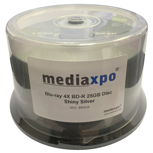 CheckOutStore 600 Grade A Blu-ray 4X BD-R 25GB Disc Shiny Silver ...