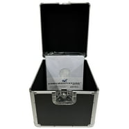 CheckOutStore Silver Aluminum 7" 45 RPM Record Storage Box (Holds 100 ...