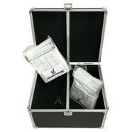 CheckOutStore Silver Aluminum CD/DVD Hanging Sleeves Storage Box (Holds ...