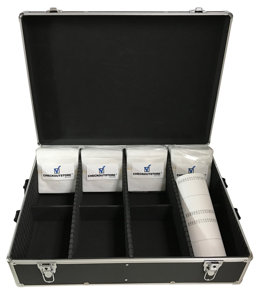 CheckOutStore Black Aluminum CD/DVD Organizer Storage Box (Holds 1000 ...