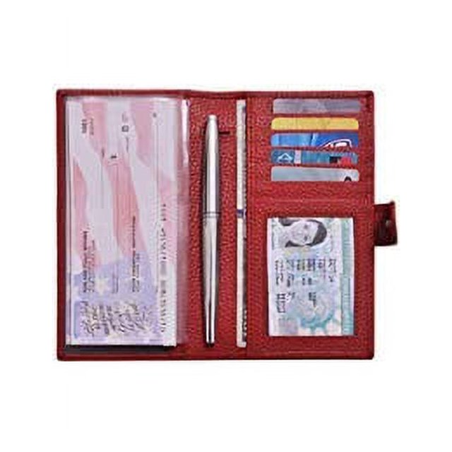 Checkbook Cover for Men and Women - Leather RFID Blocking Standard ...