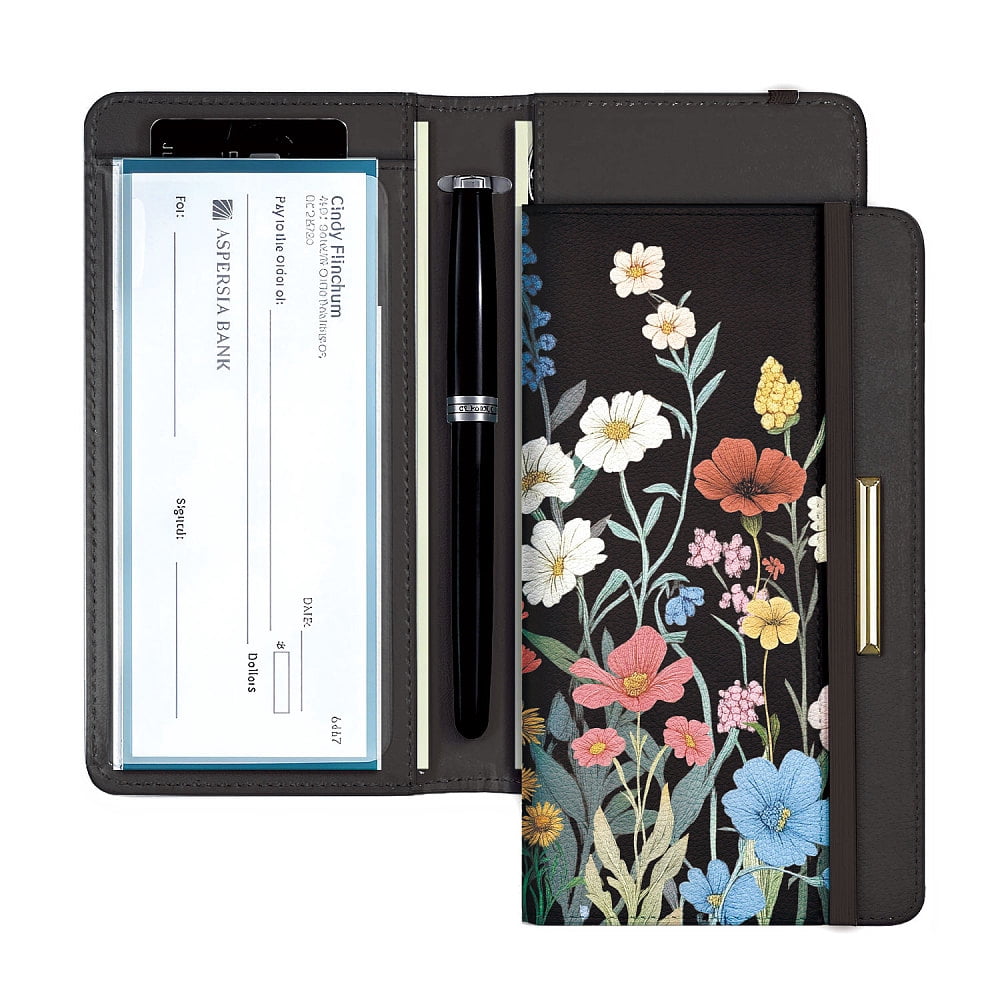 Checkbook Cover for Personal Checkbook Leather Checkbooks Holder 18x10 ...