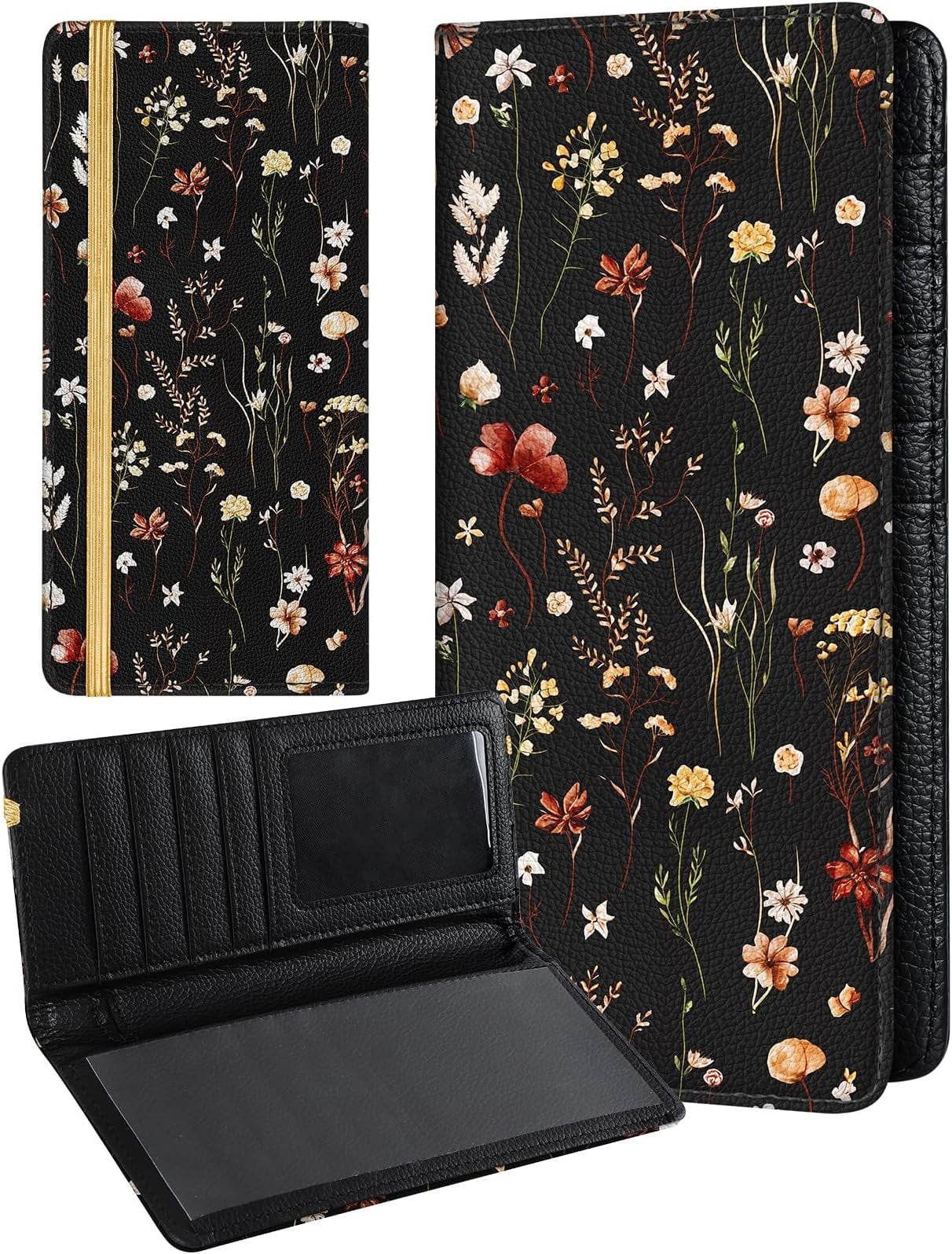 Checkbook Cover for Personal Duplicate Checks - Women Check Book Wallet ...