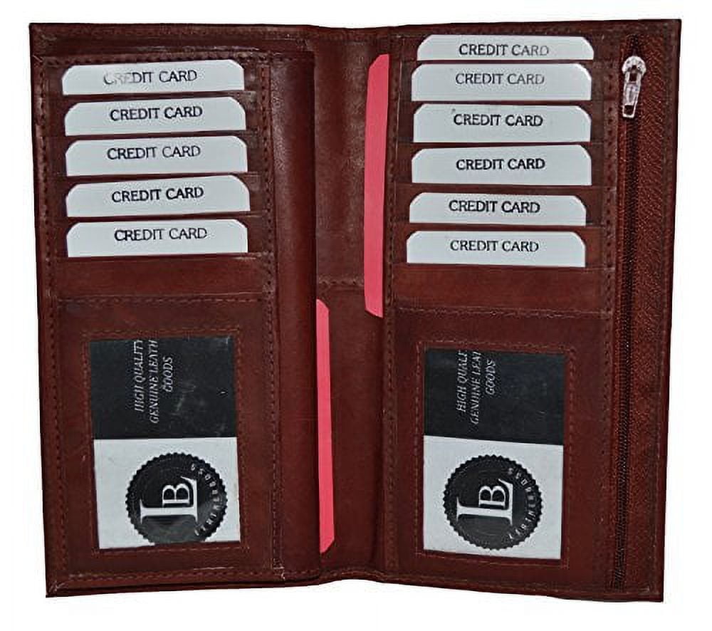 Checkbook Credit Card Holder Wallet with pull out Checkbook by ...