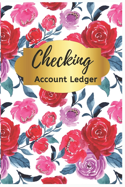 Checkbook Ledger, Check Register: Checking Account Ledger : Red Floral ...
