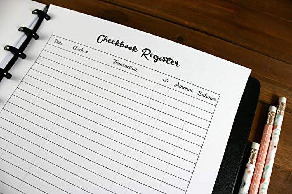 Checkbook Register Inserts for 8 Disc Planners - Walmart.com