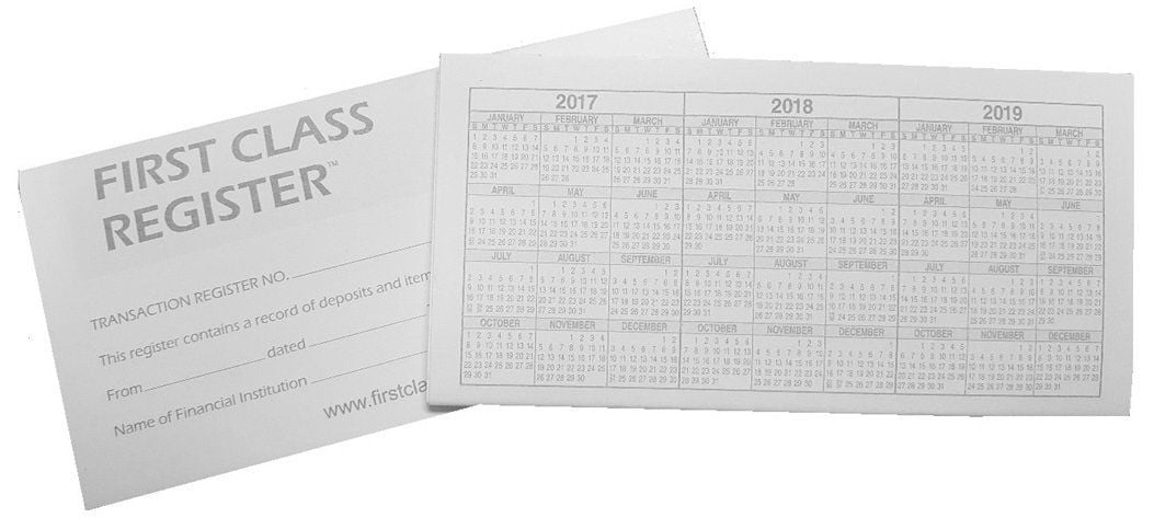 Checkbook Registers 5 Pack by First Class Register - Walmart.com