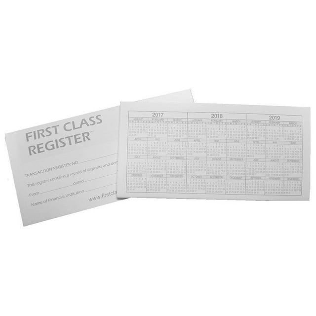 Checkbook Registers 5 Pack by First Class Register - Walmart.com