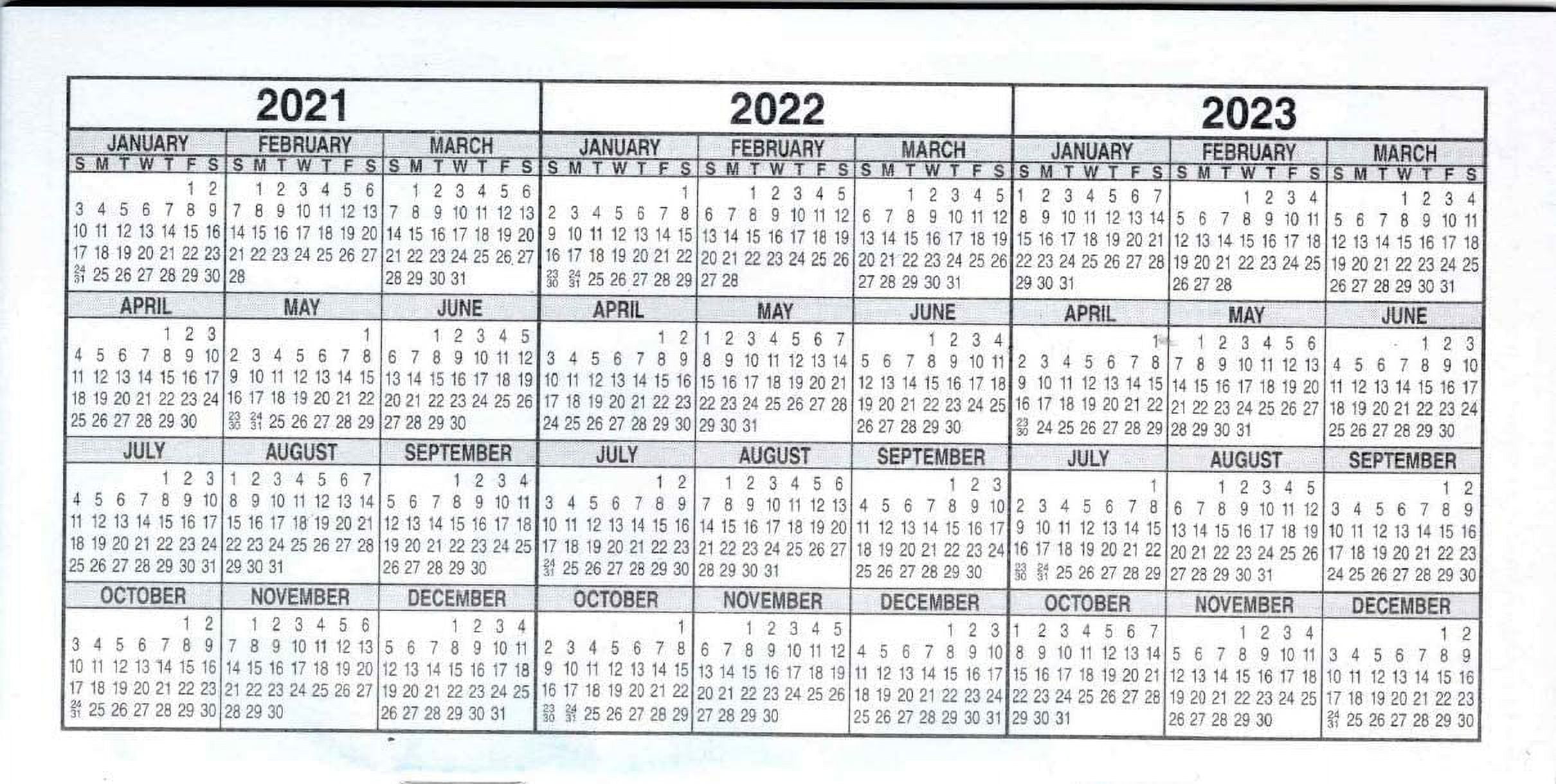 Checkbook Transaction Registers, 2021-2022-2023 Calendars by Register ...