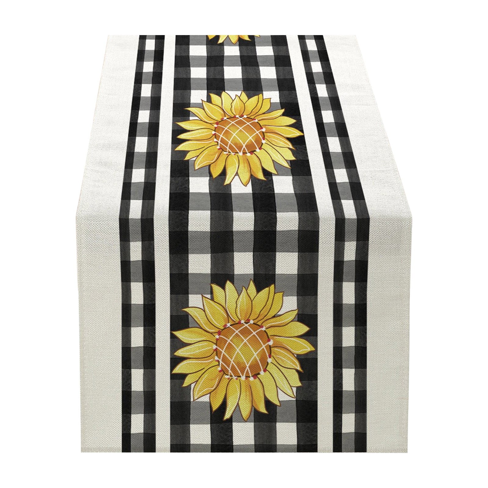 Checke Table Runners 72 Inches Long Fall Decorations Table Chiffon ...