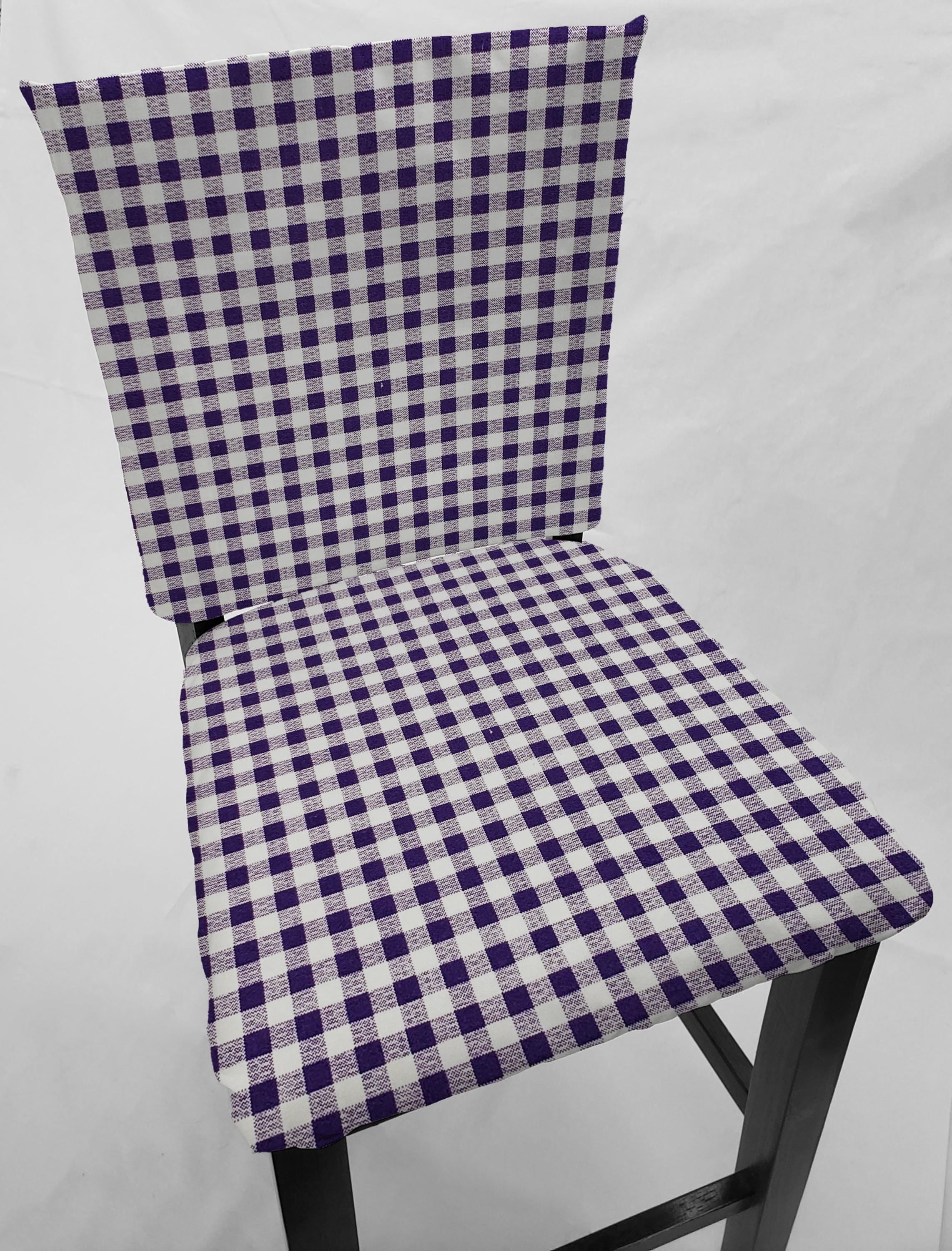 Checked Gingham Dining Room Chair Back Covers or Seat Covers by Penny's ...